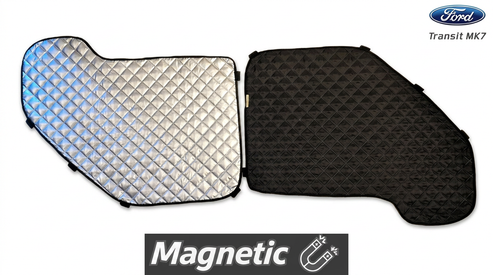 Ford Transit Mk7 Thermal Blinds/Covers Windscreen & Magnetic Driver ...